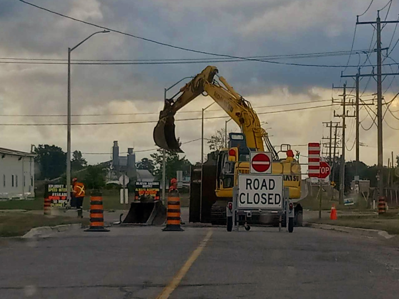 Emergency Sewer Repairs on Base Line - 99.1 FM CKXS | Your Music Variety